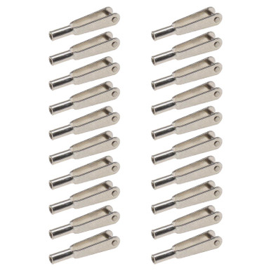20pcs Mini Snap Links M2 Thread Clip Self-Locking Metal Clevis Clips ...