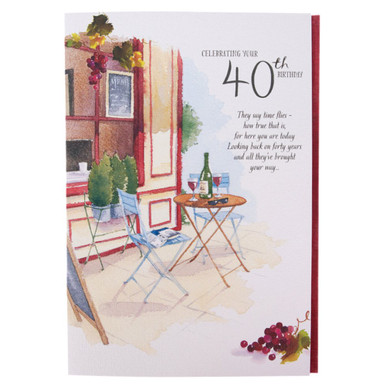 Hallmark 40th Birthday Card For Him 'Congratulations' - Medium ...