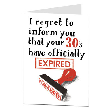 LimaLima Funny 40th Birthday Card For Men & Women. We Regret To Inform ...