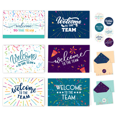 Decorably 24 Welcome Cards for Employees - 6x4in Welcome to the Team ...