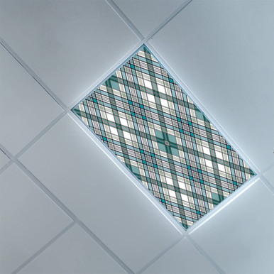 Fluorescent Light Covers for Ceiling Light Diffuser Panels-Checkered ...