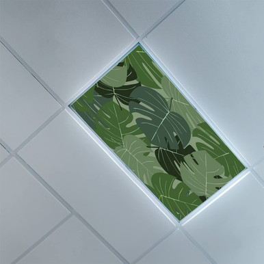 Fluorescent Light Covers for Ceiling Light Diffuser Panels-Forest Green ...