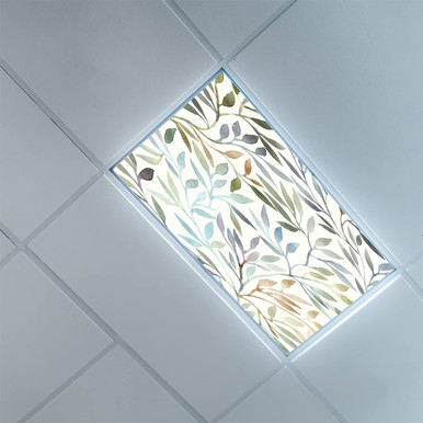 Fluorescent Light Covers for Ceiling Light Diffuser Panels-Leaves ...