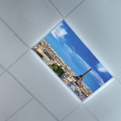 Fluorescent Light Covers for Classroom Office-Eiffel Tower Pattern ...