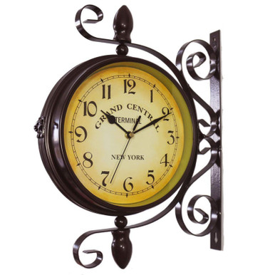 FSBYB Wall Clock Double Faced Clock Suit The Layout of House 360 Degree ...