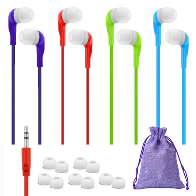 kolodosa 4 Pack Earbuds Headphones Ear Earphones Buds Wired Kids Phones ...