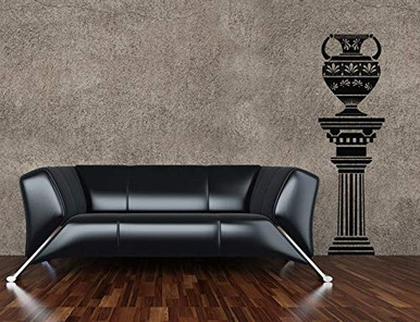 Greek Column Roman Wall Decal Egyptian Decor Vessel Urn Vase Sticker ...