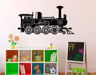Place Steam Train Wall Decal - Locomotive Vinyl Sticker Railroad ...