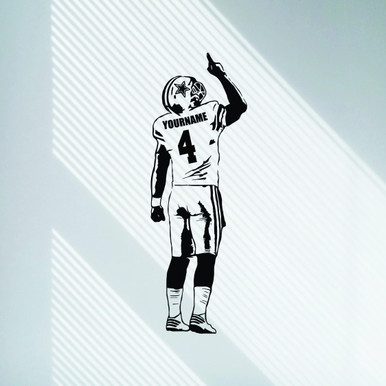 Personalized Custom Football Wall Decal - Choose Your Name - Numbers ...