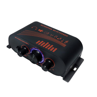 AK170 Mini Amplifier 12VDC Stereo HiFi Amplifier for Speaker PC Car ...