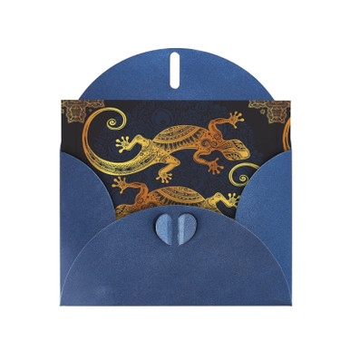 ZIMBRO Gecko Lizards Greeting Cards with Envelopes Blank Birthday Card ...