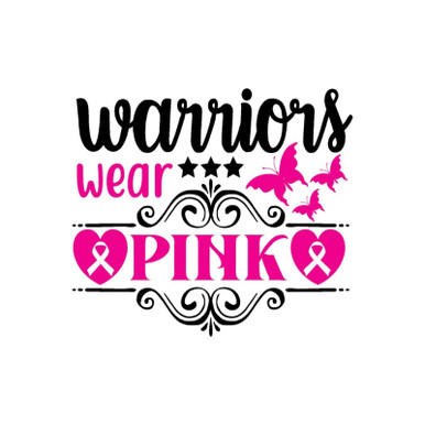 Warriors Wear Pink Car Decals Stickers Pink Ribbon Decal Fight Cancer ...