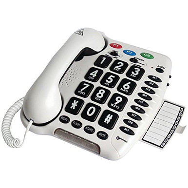 Geemarc Amplified Big Button Telephone with Adjustable Tone Control ...