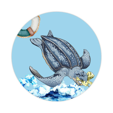 Bomehhjuli 10 Pieces Rustic Sea Turtle Life Buoy Sticker Graphic Ocean ...
