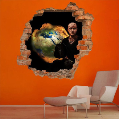 Apocalyptic Disaster Zombies Wall Sticker Art Poster Mural Transfer ...