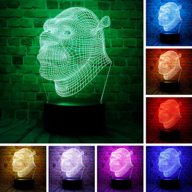Sealinnayi Cartoon Shrek Forever After Anime Character Figure 3D LED ...