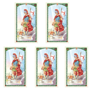 H HOLLY LINES St. Florian Patron of Firefighters Laminated Holy Cards ...