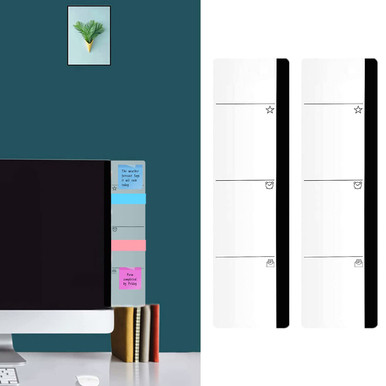 2pcs Computer Monitor Note Board, Multi-Function Message Board Computer ...