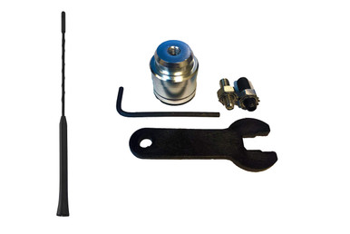 11" Antenna MAST Black + Radio Antenna Base Repair Kit for GMC Chevy ...