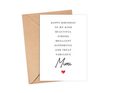 Mimi Birthday Card Poem - Amazing Mimi Gift - Birthday Card Mimi ...
