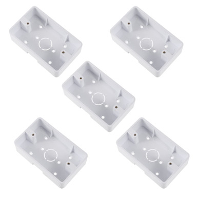 Hemobllo Plastic Switch Outlet Box, 5 Pcs Wall Socket Plate Wall ...