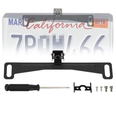 Backup Camera License Plate Bracket, Alpha Rider Universal Car Dash Cam ...