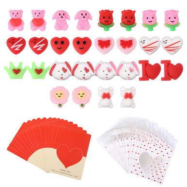 KINBOM 28 Pack Valentines Day Cards for Kids, Valentines Day Cards with ...