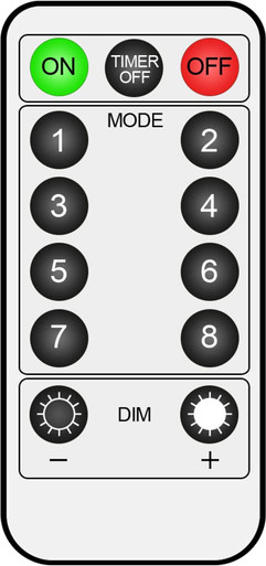 Hezbjiti RF Remote for 1000LEDs Christmas String Lights ...