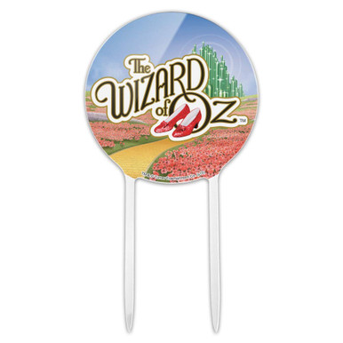 Acrylic The Wizard of Oz Ruby Slippers Logo Cake Topper Party ...