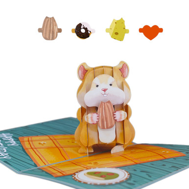 Pop Up Birthday Cards, Hamster Birthday Cards, 3D Pop-Up Birthday Cards ...