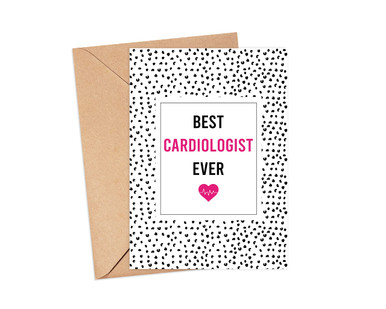 Cardiologist Card - Best Cardiologist Ever Card - Thank You Card For ...
