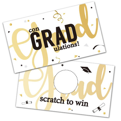 REWIDPARTY Blank Graduation Party Scratch Off Cards?50 PCS? Funny Grad ...