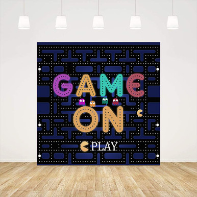 Video Game On Backdrop 6x6ft Girls Boys Maze Photography Background ...