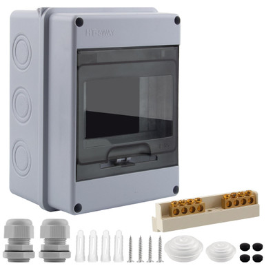 Power Distribution Box 5 Way Circuit Breaker Box Waterproof ABS Plastic ...