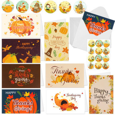 Thanksgiving Greeting Card Autumn Themed Cards with envelopes and ...