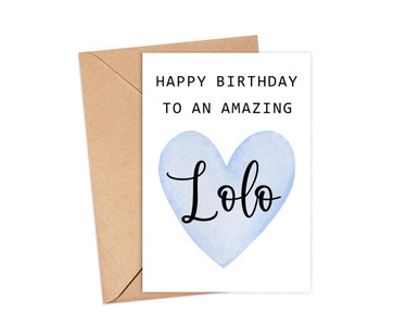TunlaStore Happy Birthday To An Amazing Lolo Card - Cute Birthday Card ...