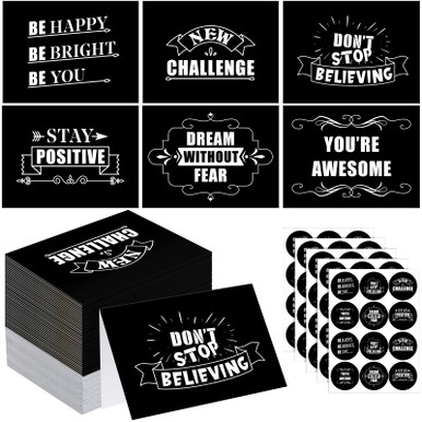 Panelee 60 Sets Encouragement Cards with Envelopes Stickers Foldable ...