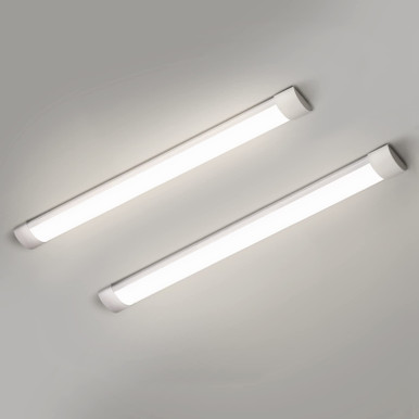 colmeguna 2 Packs 3FT LED Batten Light, Ultra Light Slim Ceiling ...