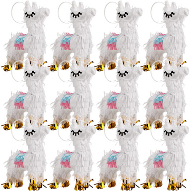 12 Pieces Mini Donkey Pinatas Small Mexican Pinata Cactus Fiesta ...