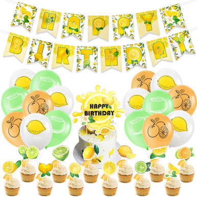 Konsait 32PCS Lemon Birthday Party Decorationss, Lemon Party ...