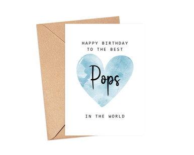 MoltDesigns Happy Birthday To The Best Pops In The World Card - Pops ...