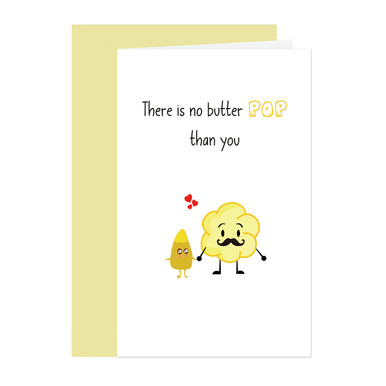 Thanks Dad Card, Pun Popcorn Father's Day Card, Heartfelt Birthday Card ...