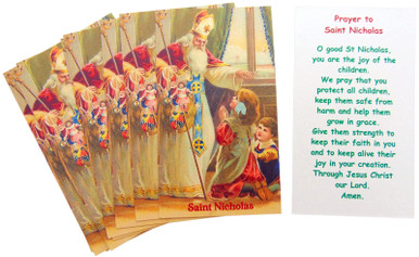 St Nicholas Holy Card Set Prayer to Saint Real Santa Classroom Set ...