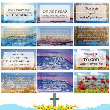 Outus 120 Pieces Bible Verse Cards Mini Prayer Cards for Women and Men ...