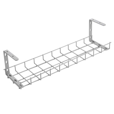Hemoton Under Desk Wire Management Cable Organizer Tray Iron Patch ...