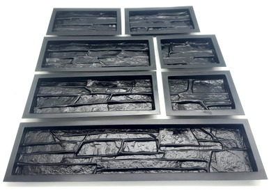 BETONEX 7 pcs ABS 2mm Flagstone Limestone Natural Stone Mold Plastic ...