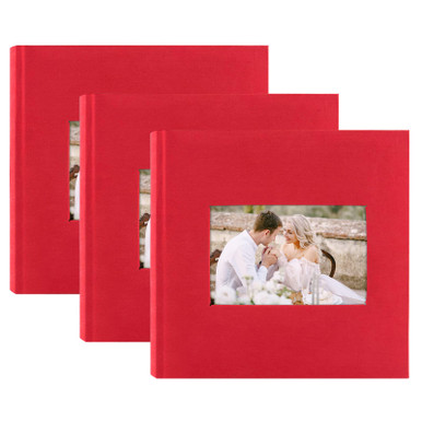 Golden State Art, Set of 3 Photo Albums 200 Pockets with Memo Space ...