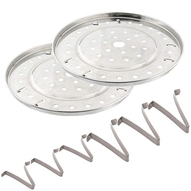 Turbokey 10.8 Inch Cooker Rack 2 Pack Pressure Canner Rack with 3 Short ...