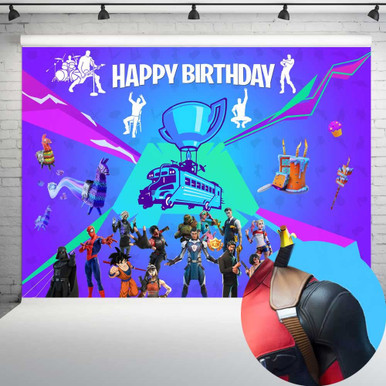 Battle Royale Backdrop for Birthday Party Video Game Party Banner ...