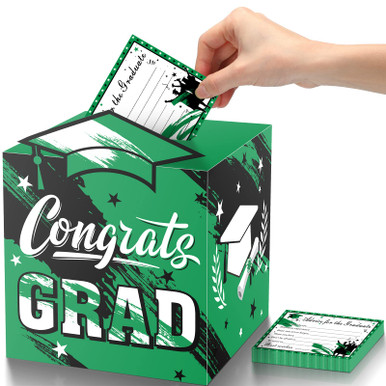 Graduation Card Box with 30 Pcs Graduation Advice Cards 2023 Congrats ...